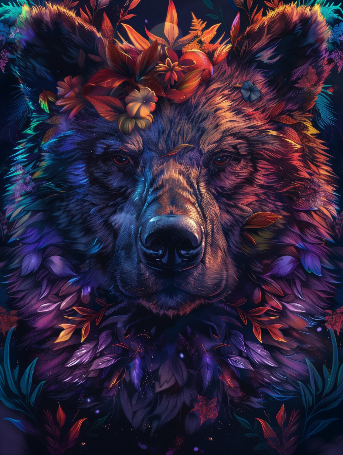 Solve Chromatic Bear jigsaw puzzle online with 352 pieces