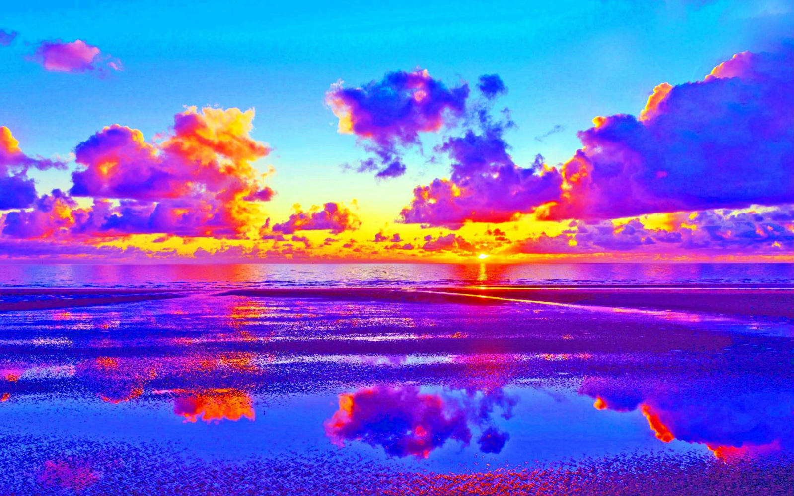 Solve Ocean Sunset 15 jigsaw puzzle online with 228 pieces