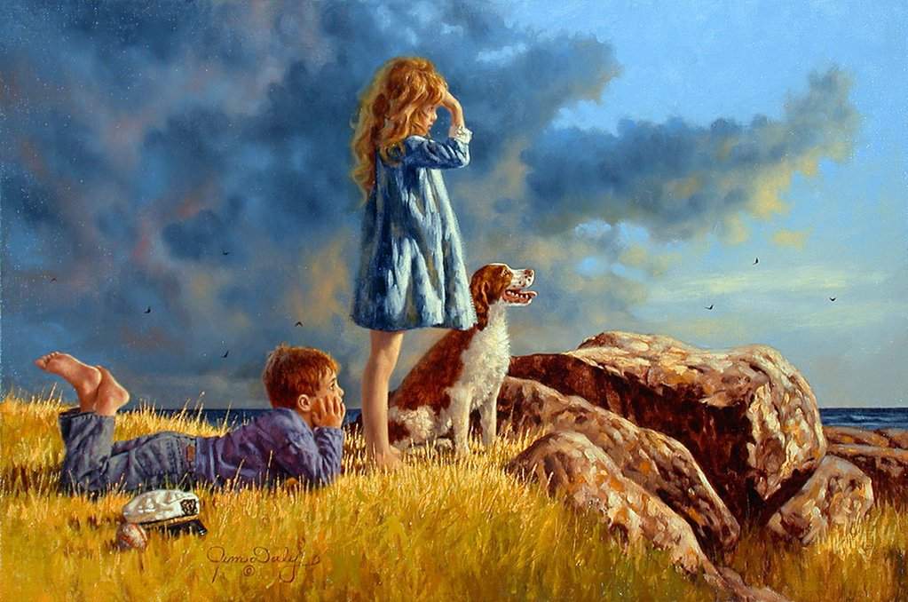 Solve A Golden Moment by Jim Daly jigsaw puzzle online with 70 pieces