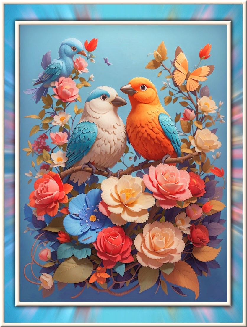 Solve Lovebirds 18 01 24 (4) jigsaw puzzle online with 63 pieces