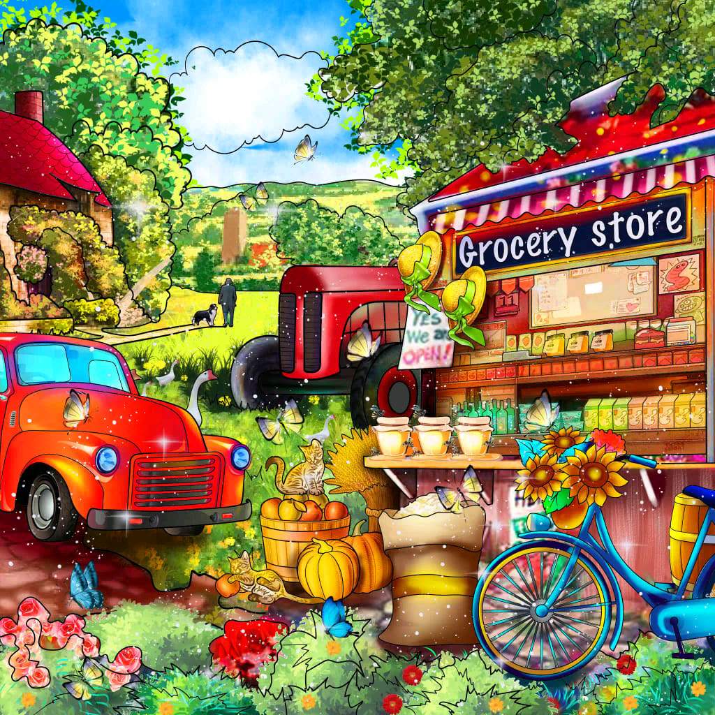 Solve Grocery Store jigsaw puzzle online with 64 pieces