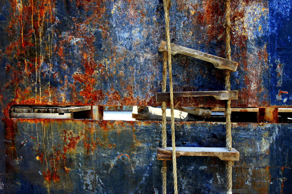 Solve Textures - Rust and Corrosion - Ship Ladder jigsaw puzzle online ...