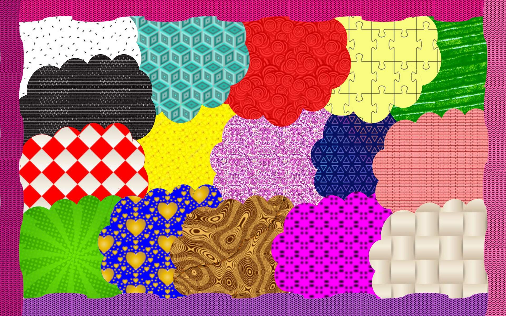 Solve Pattern Mix jigsaw puzzle online with 400 pieces