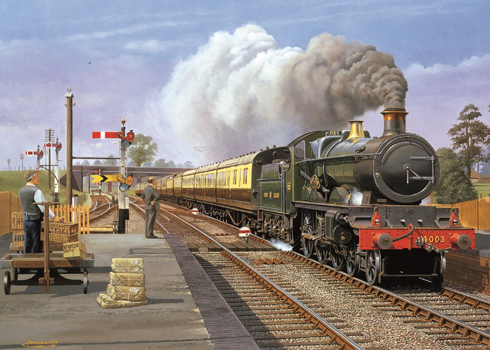 Solve GWR 40xx Class 4-6-0 4003 Lode Star. jigsaw puzzle online with ...