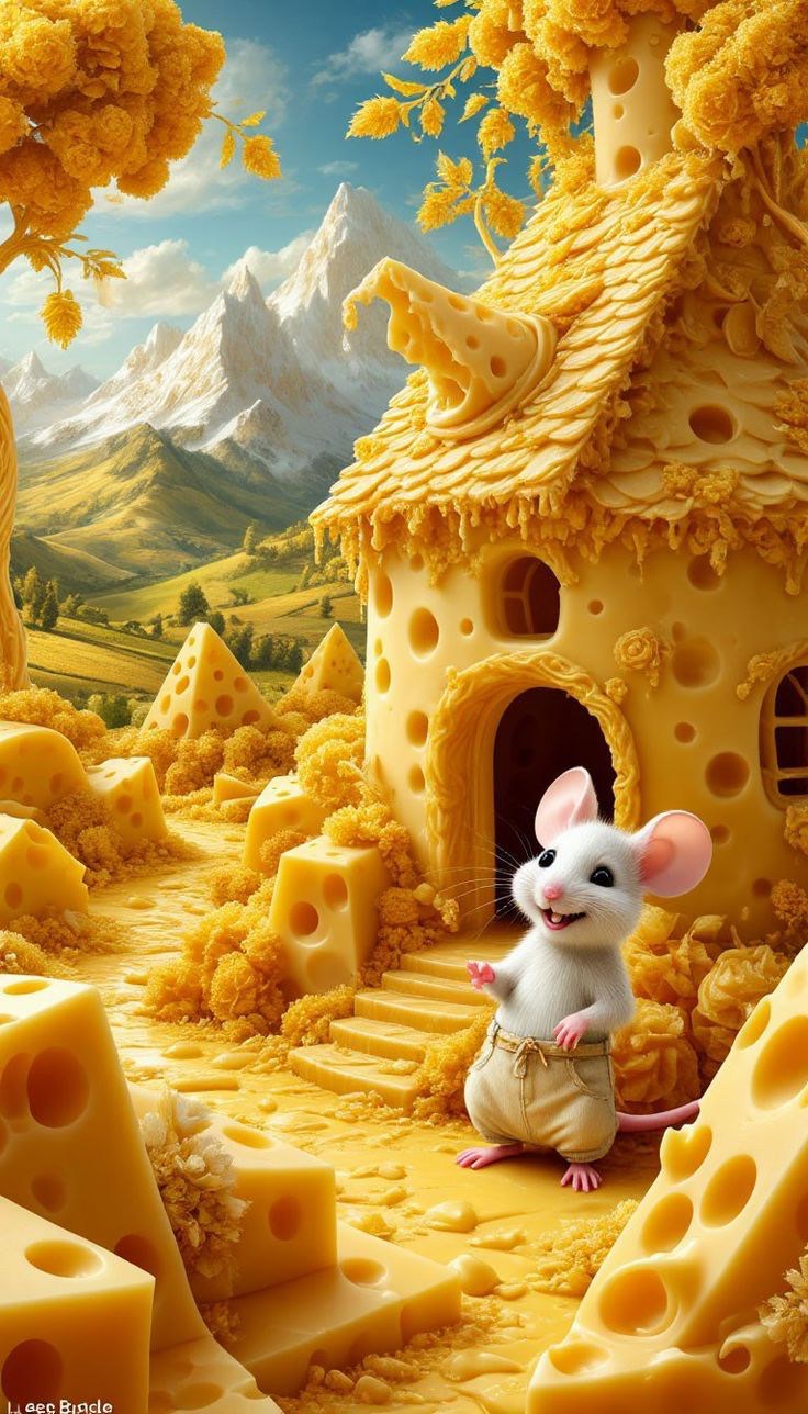 Solve Cheese World jigsaw puzzle online with 28 pieces