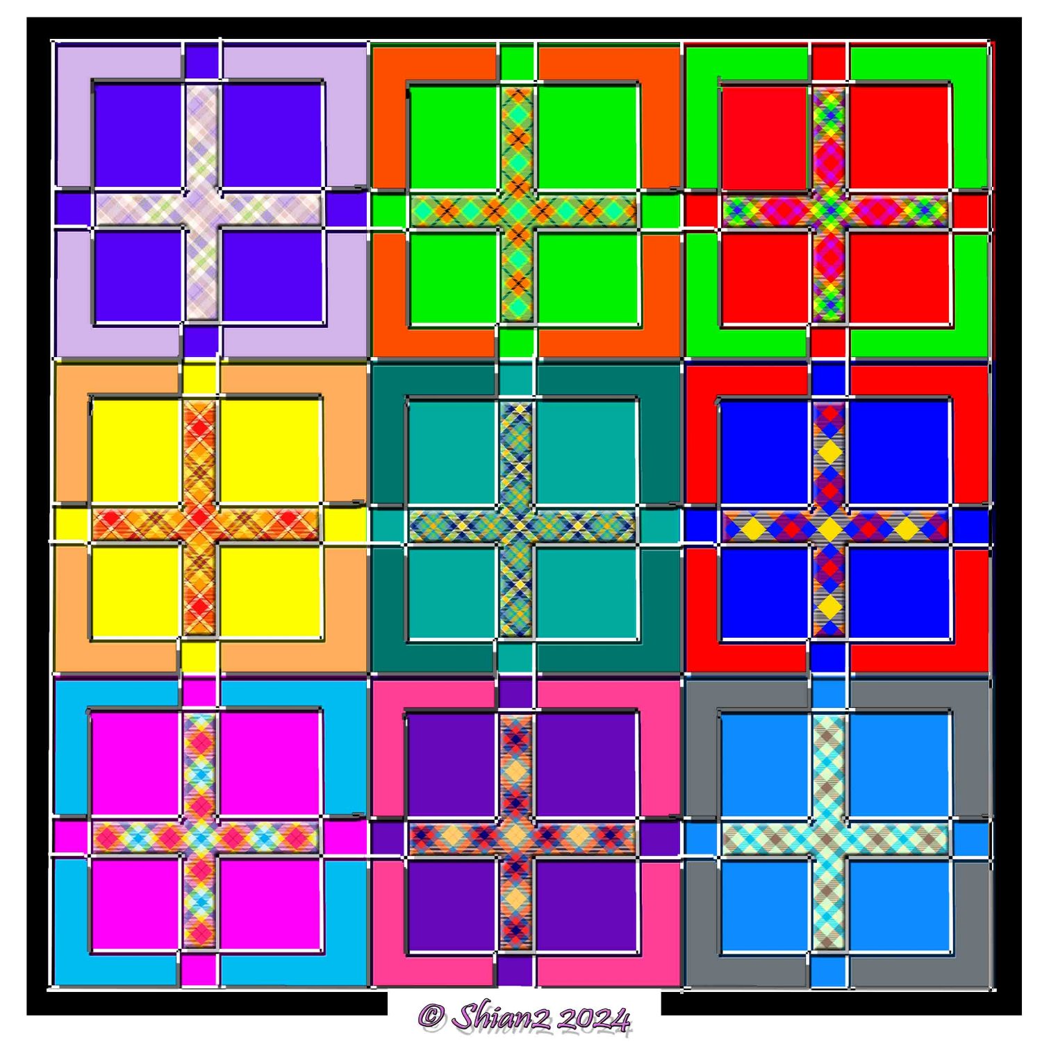Solve Elloso Pattern - Nine Puzzles within a Puzzle. jigsaw puzzle ...