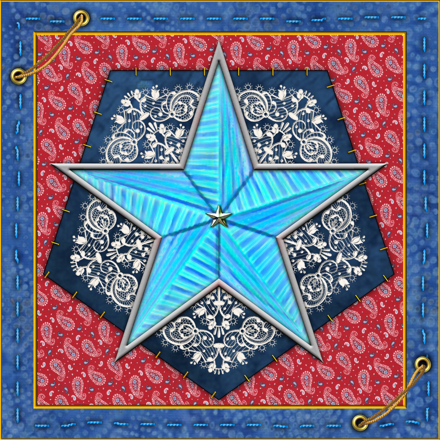 Solve Geometry Class ~ The Star jigsaw puzzle online with 600 pieces
