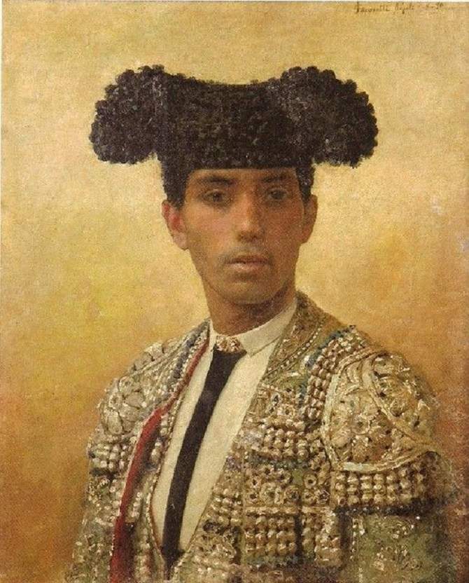 Solve Edgar Saporetti 1890 Torero jigsaw puzzle online with 154 pieces