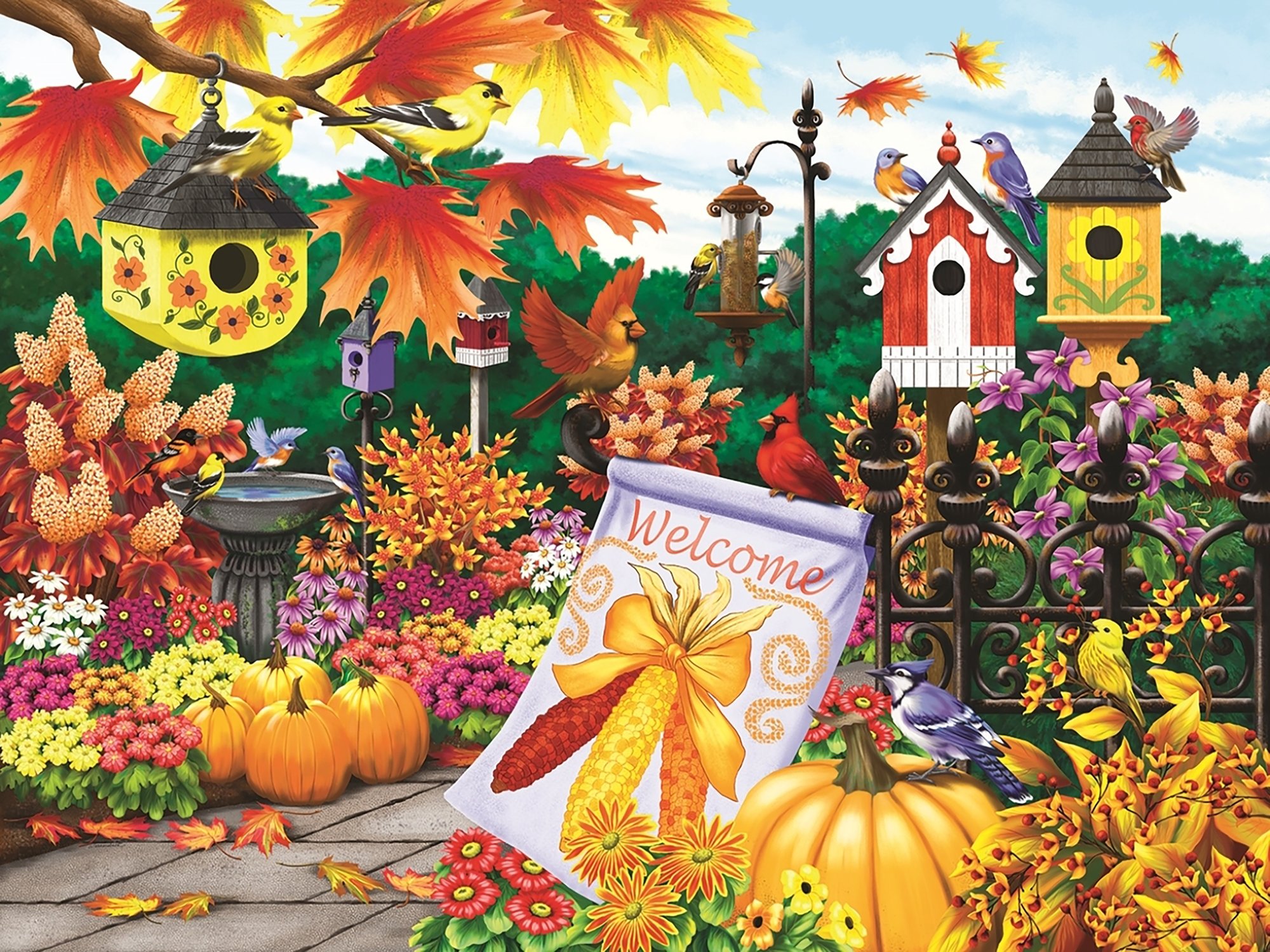 Solve Welcome Autumn jigsaw puzzle online with 352 pieces