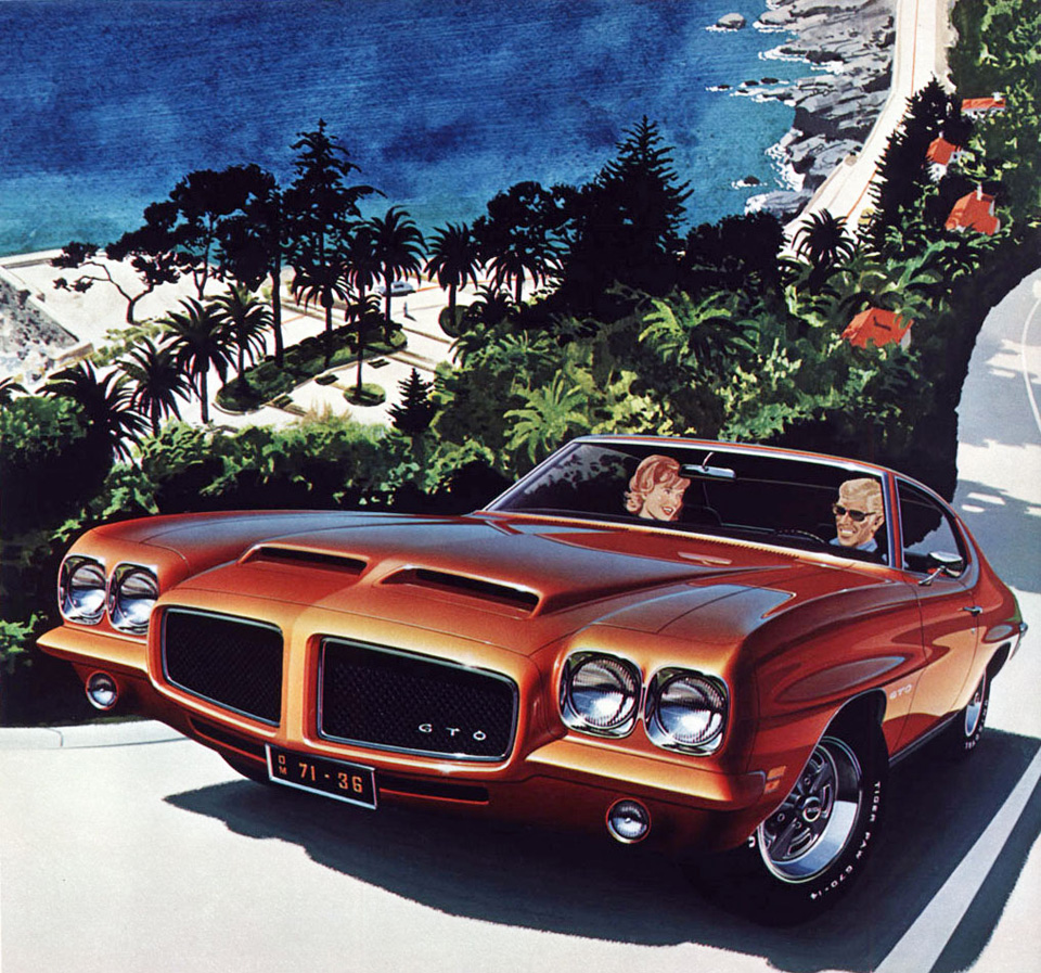 Solve 1971 Pontiac GTO Hardtop Coupe jigsaw puzzle online with 210 pieces