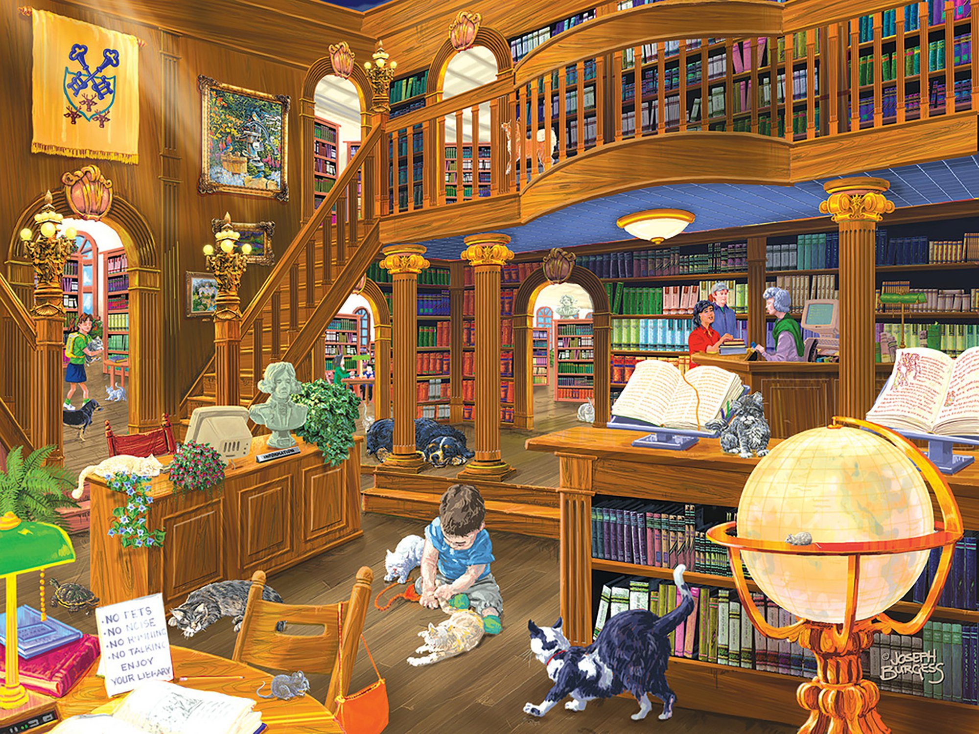 Solve The Library jigsaw puzzle online with 352 pieces