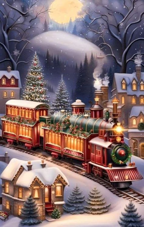 Solve Christmas Scene - art jigsaw puzzle online with 40 pieces