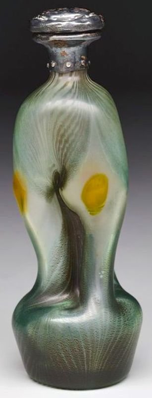 Solve Silver-Mounted Perfume Bottle, Tiffany Studios, designer, Whiting Manufacturing Company ...