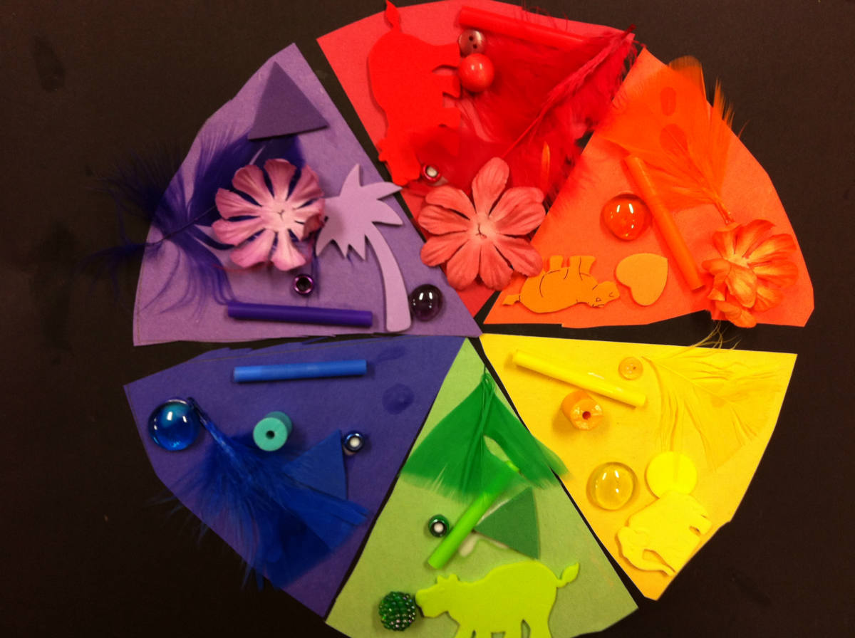 Solve Kindergarten Color wheel jigsaw puzzle online with 108 pieces