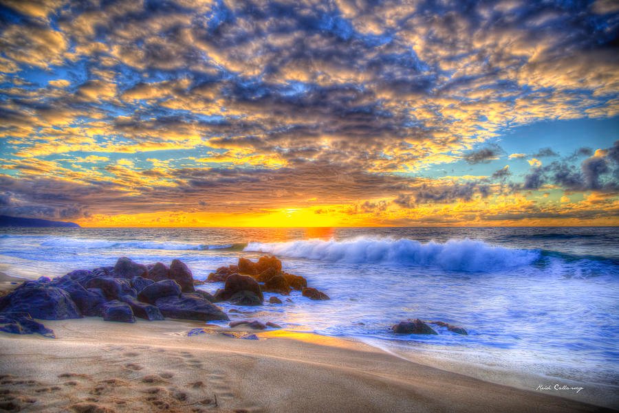 Solve Oahu-Hi north shore Banzai beach sunset jigsaw puzzle online with ...