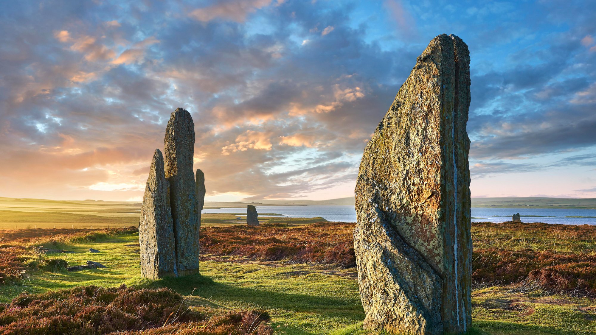 Solve Evening at the Ring of Brodgar, a massive Neolithic stone circle ...