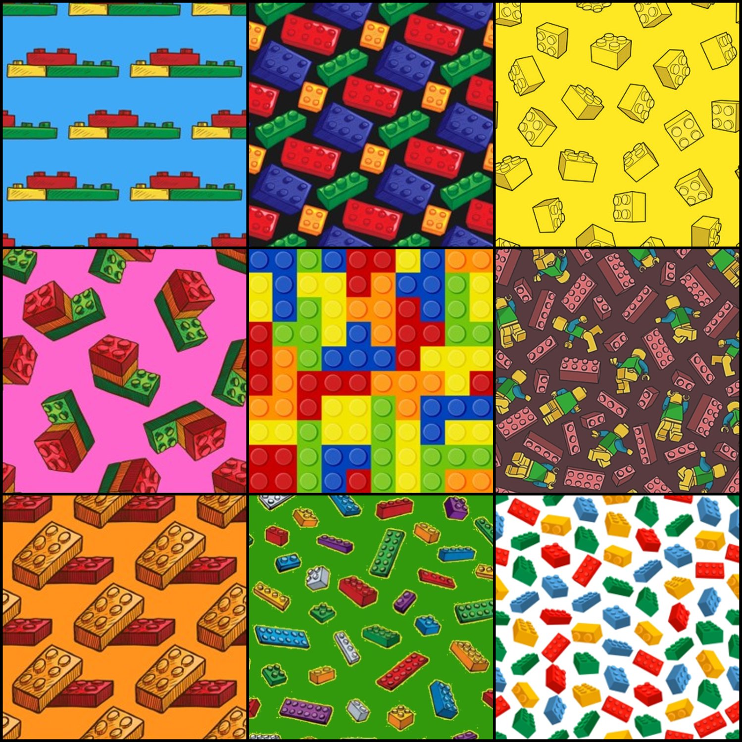 Jigsaw Puzzle | 324 pieces | Lego patterns 1 | Jigidi
