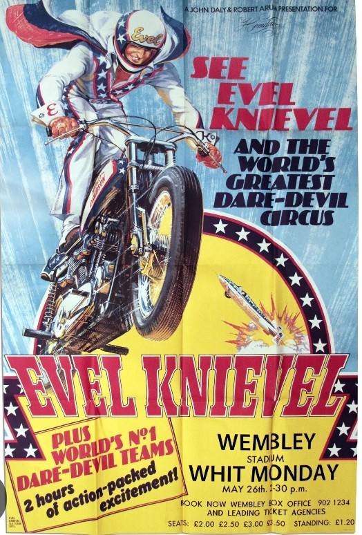 Solve Evel Knievel jigsaw puzzle online with 70 pieces
