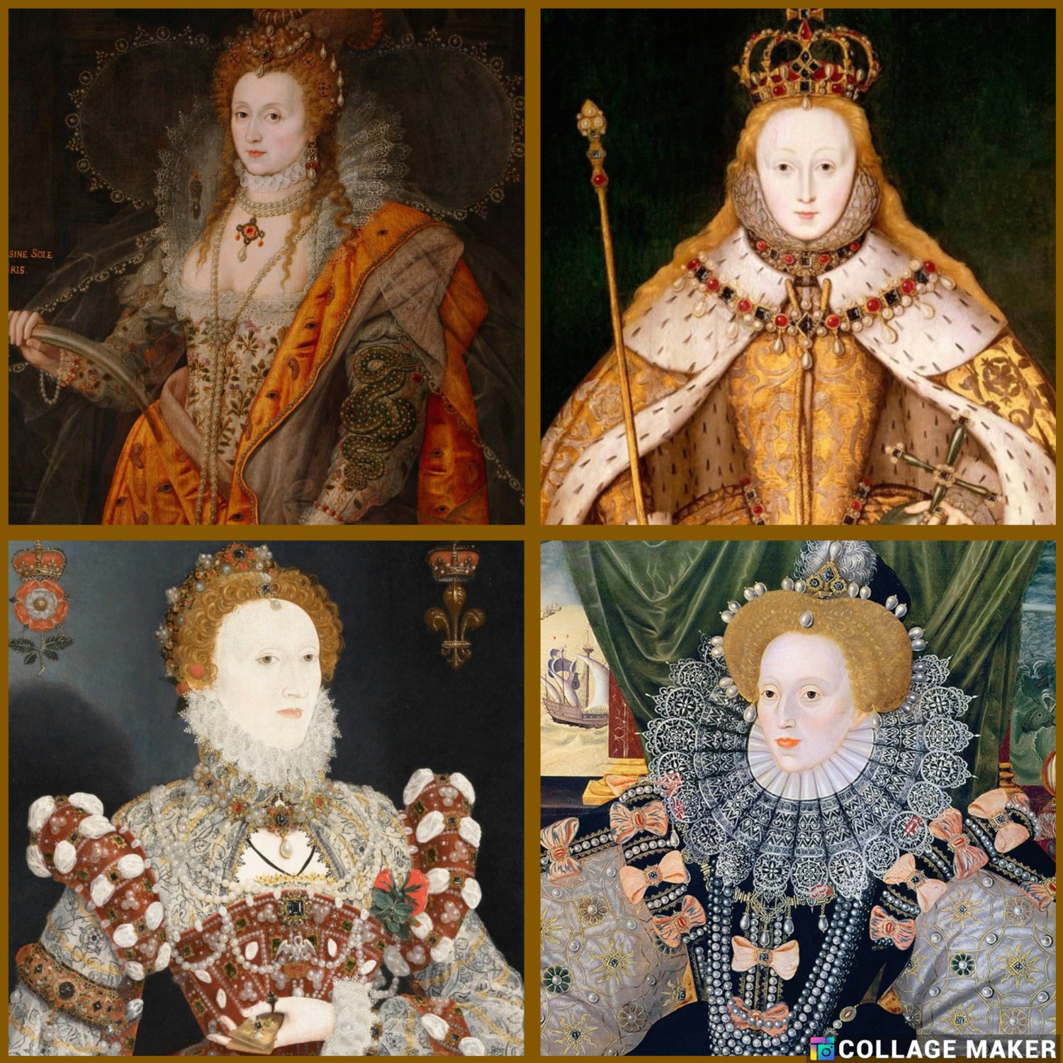 Solve Portraits of Queen Elizabeth I jigsaw puzzle online with 169 pieces