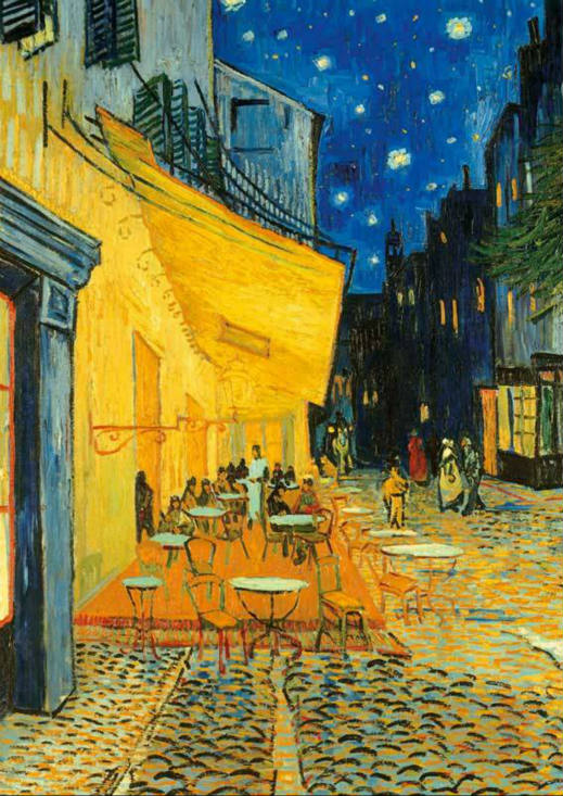 Solve 'Café Terrace at Night' by Van Gogh jigsaw puzzle online with 12 ...