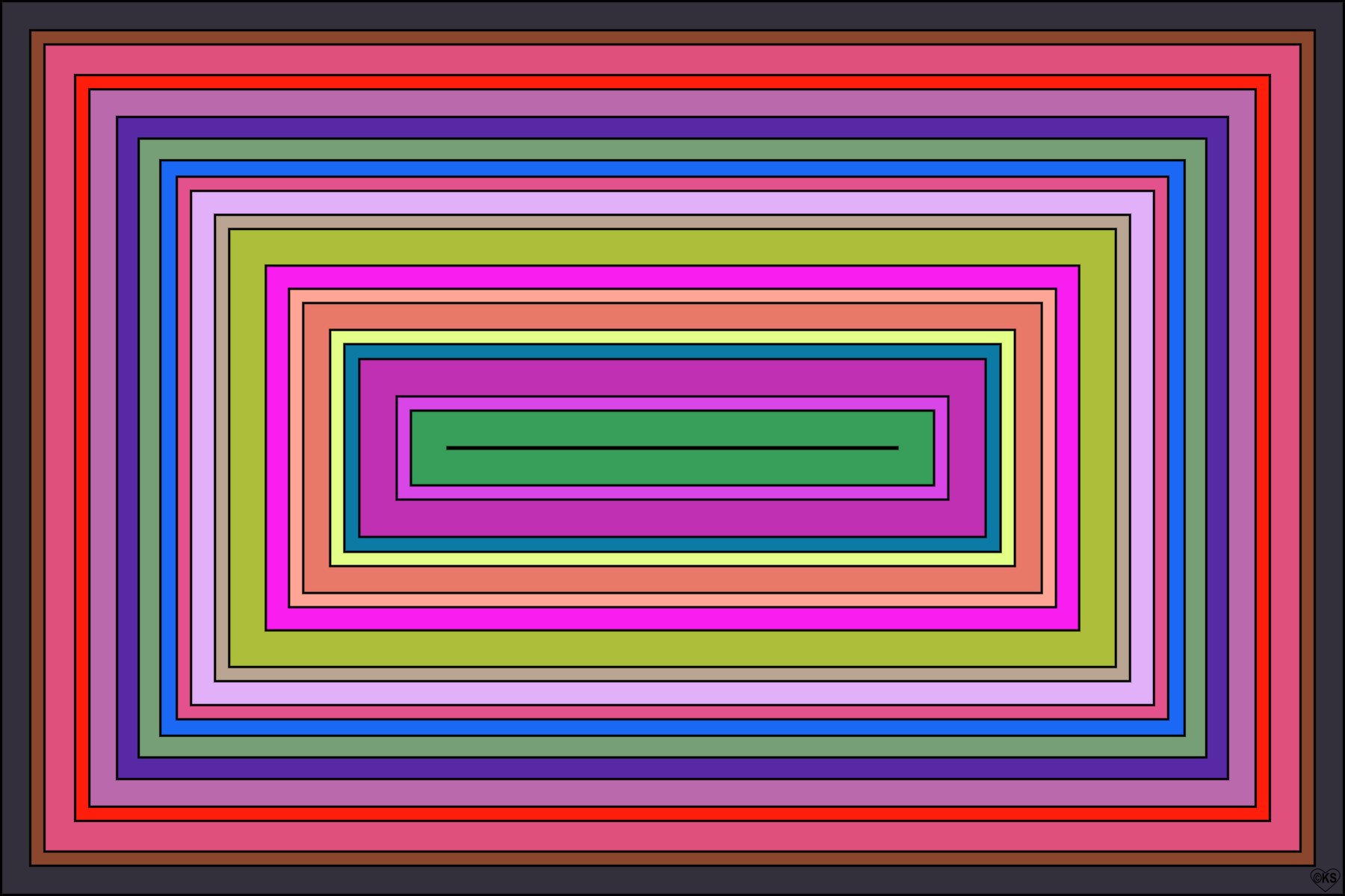 Solve Concentric Rectangles!! ~ H jigsaw puzzle online with 600 pieces