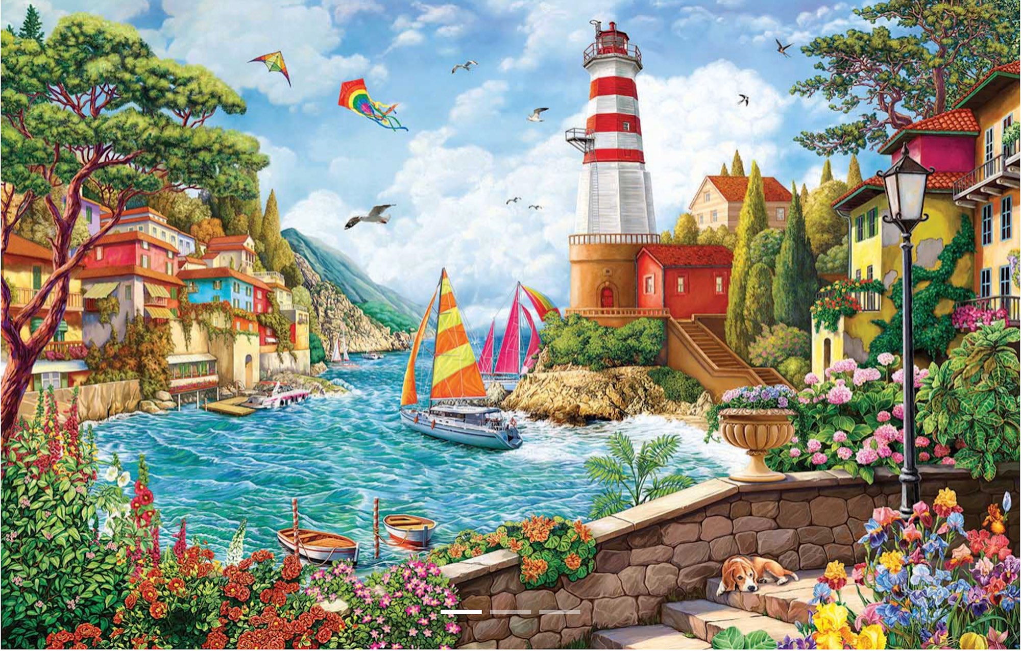 Jigsaw Puzzle | 360 pieces | Seaside Village | Jigidi