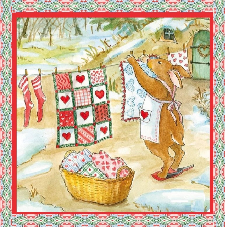 Solve A Lovely Laundry Day jigsaw puzzle online with 144 pieces