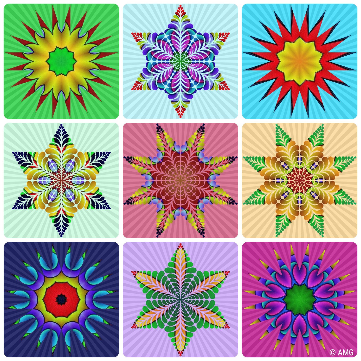 Solve Stars From Shirley's Smooth Edge Frame jigsaw puzzle online with ...