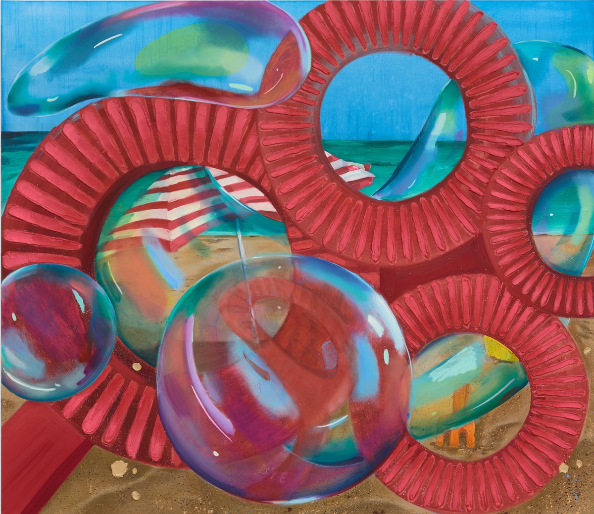 Solve Jessica Westhafer, Bubble Wand, 2022, oil and watercolor on ...