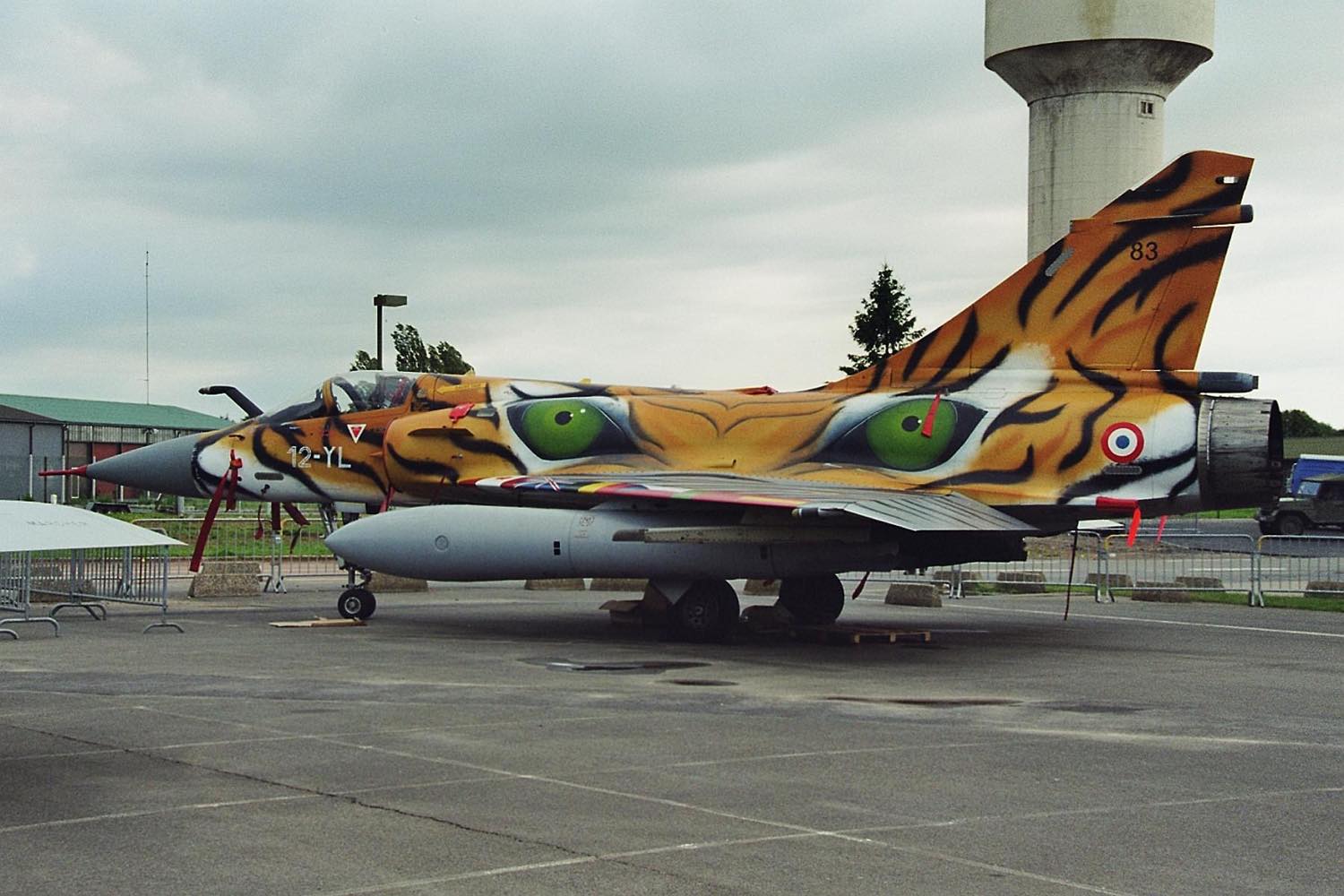 Solve Mirage 2000 in a wonderful tiger paint job. jigsaw puzzle online ...
