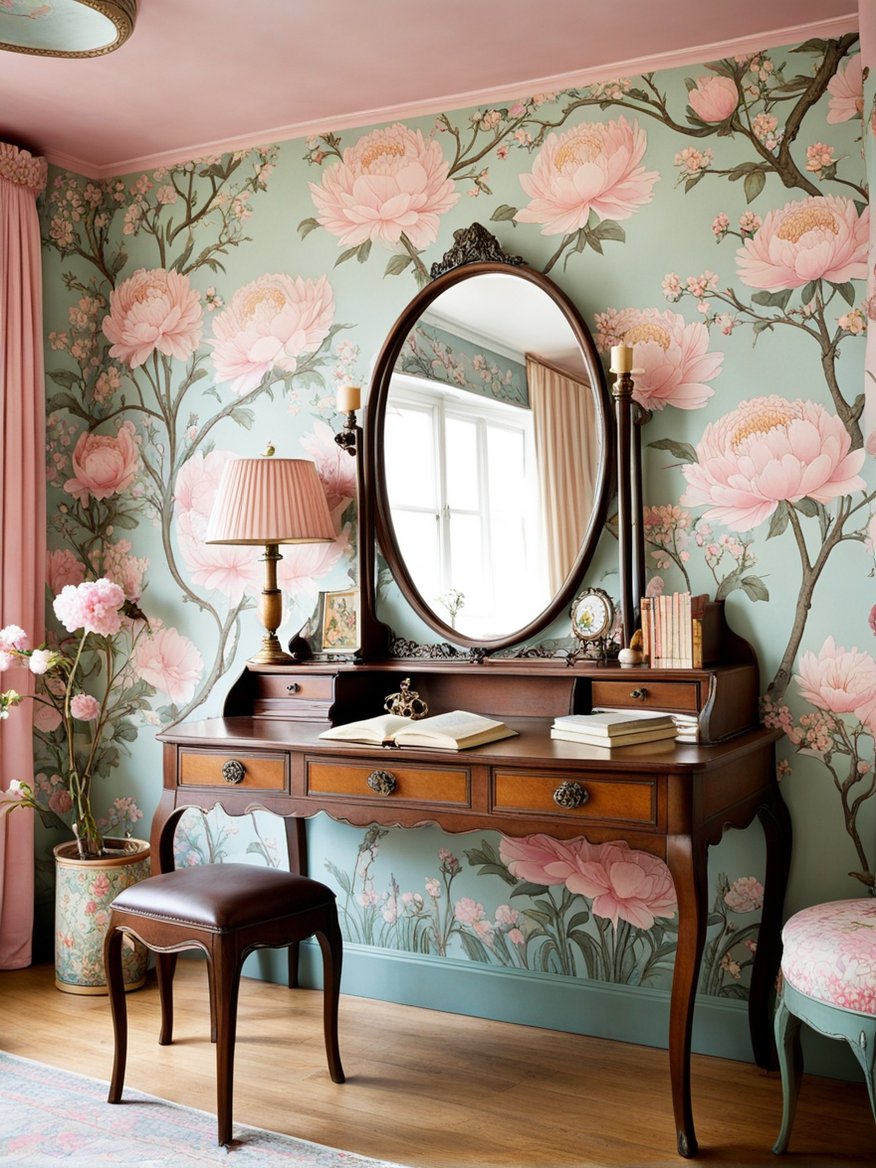 Solve Vanity table/desk jigsaw puzzle online with 88 pieces