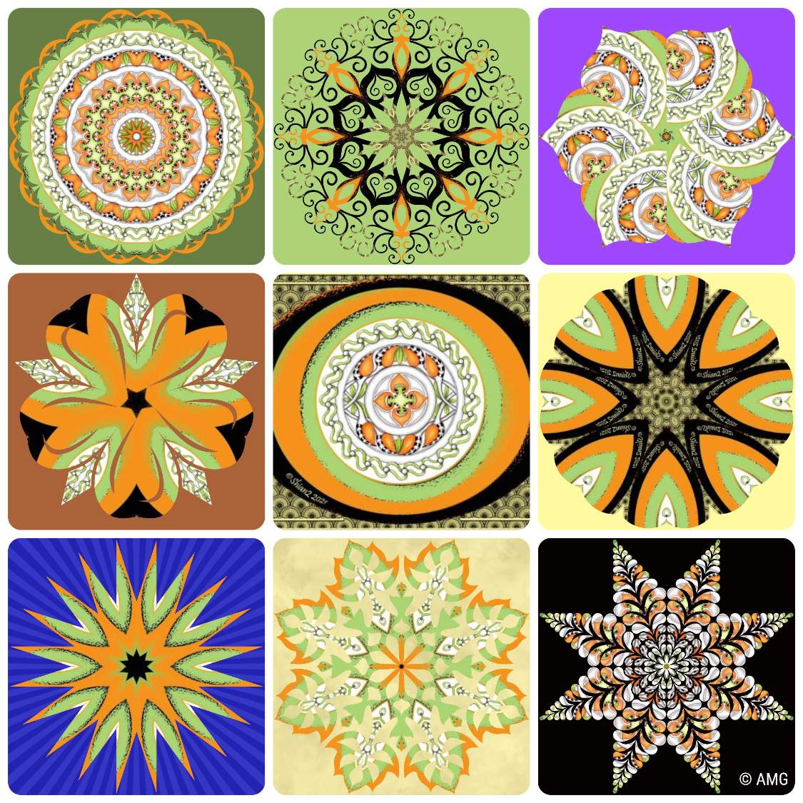 Solve Shirley's Orange And Lime Recycled jigsaw puzzle online with 81 ...