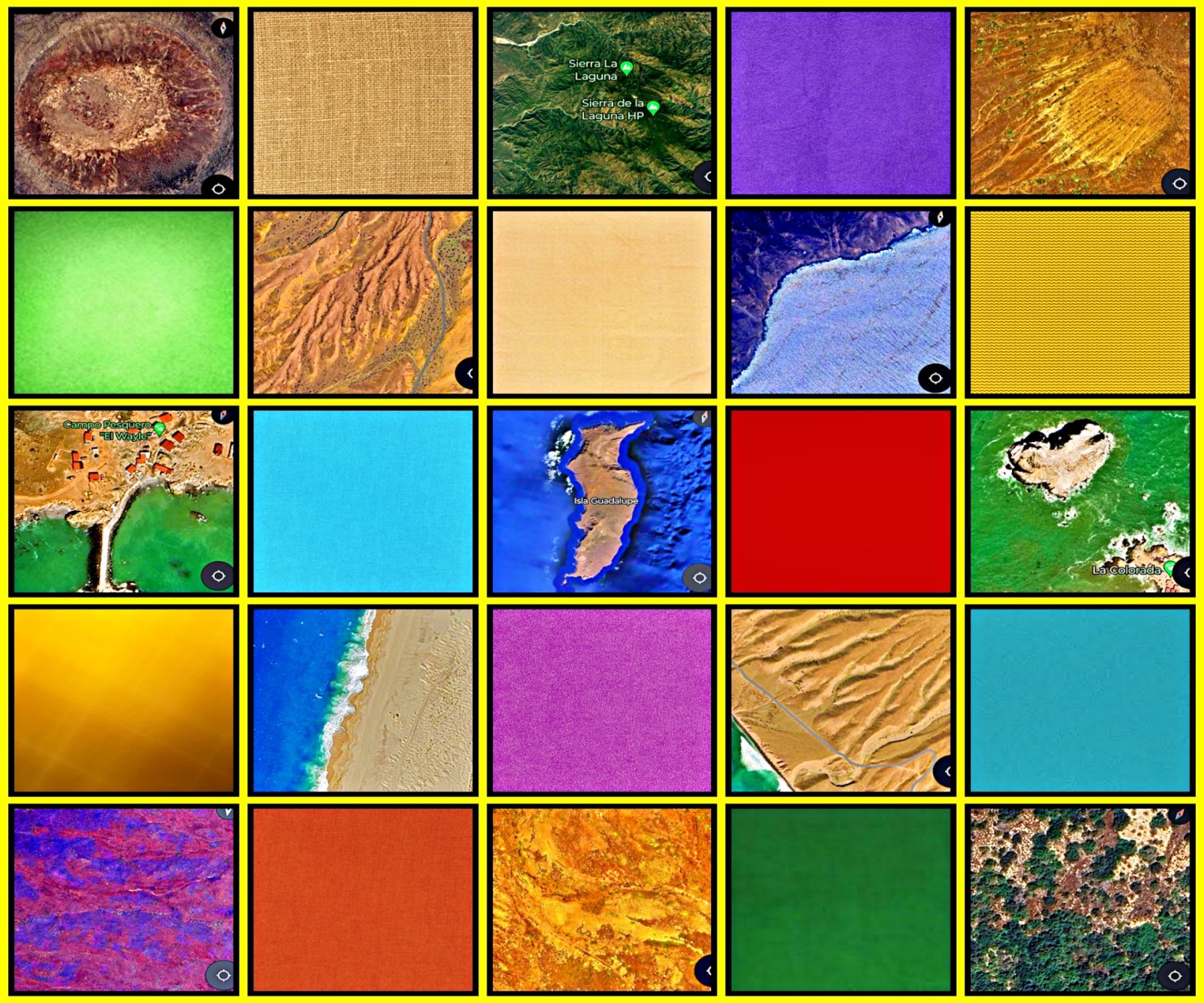 Solve Baja Peninsula Isla de Cedros Textures from Google Satellite (W) jigsaw puzzle online with ...