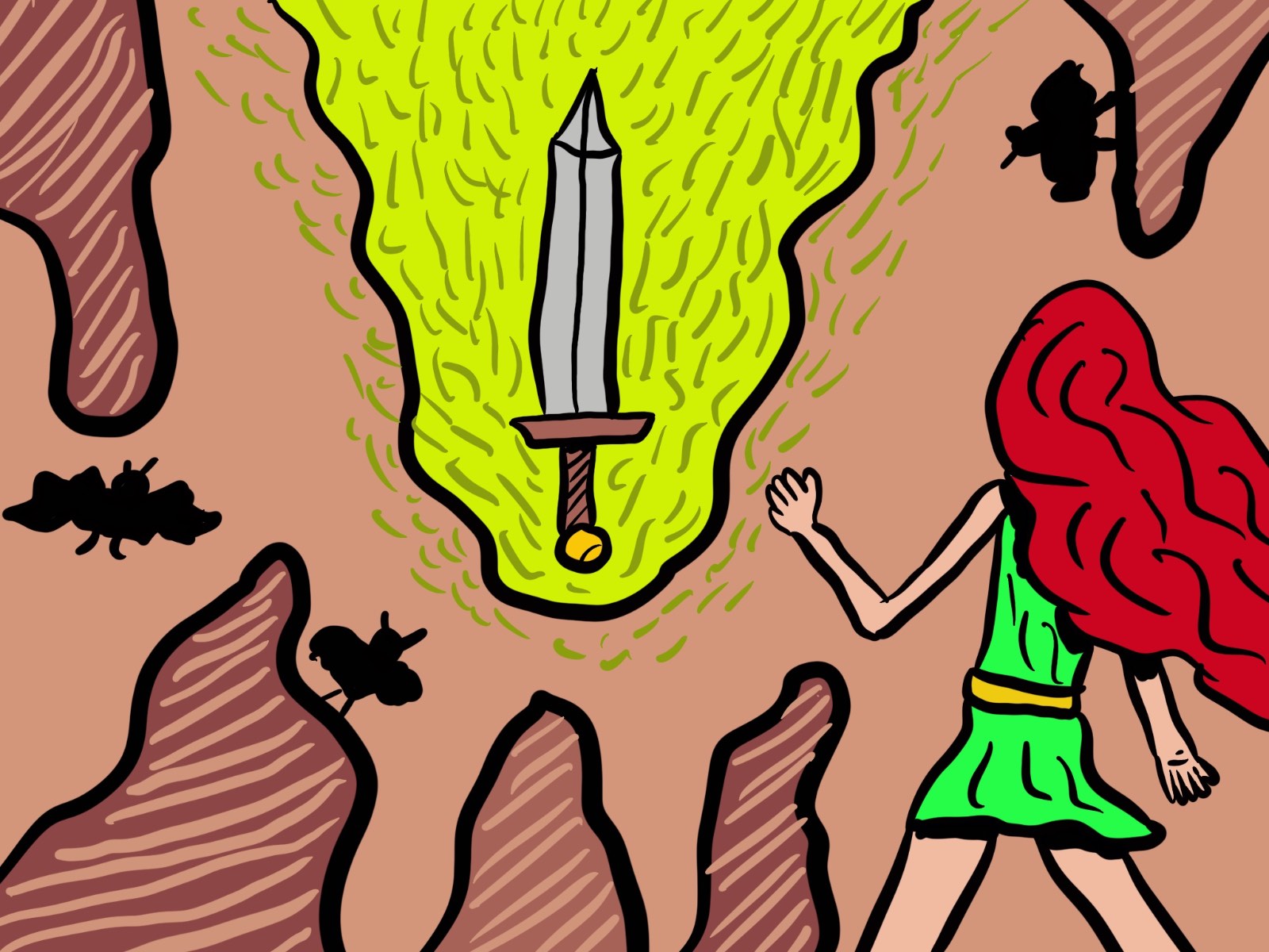 Solve Finding the Sacred Sword jigsaw puzzle online with 48 pieces