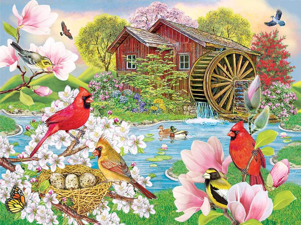 Solve Duck Pond #1 jigsaw puzzle online with 88 pieces