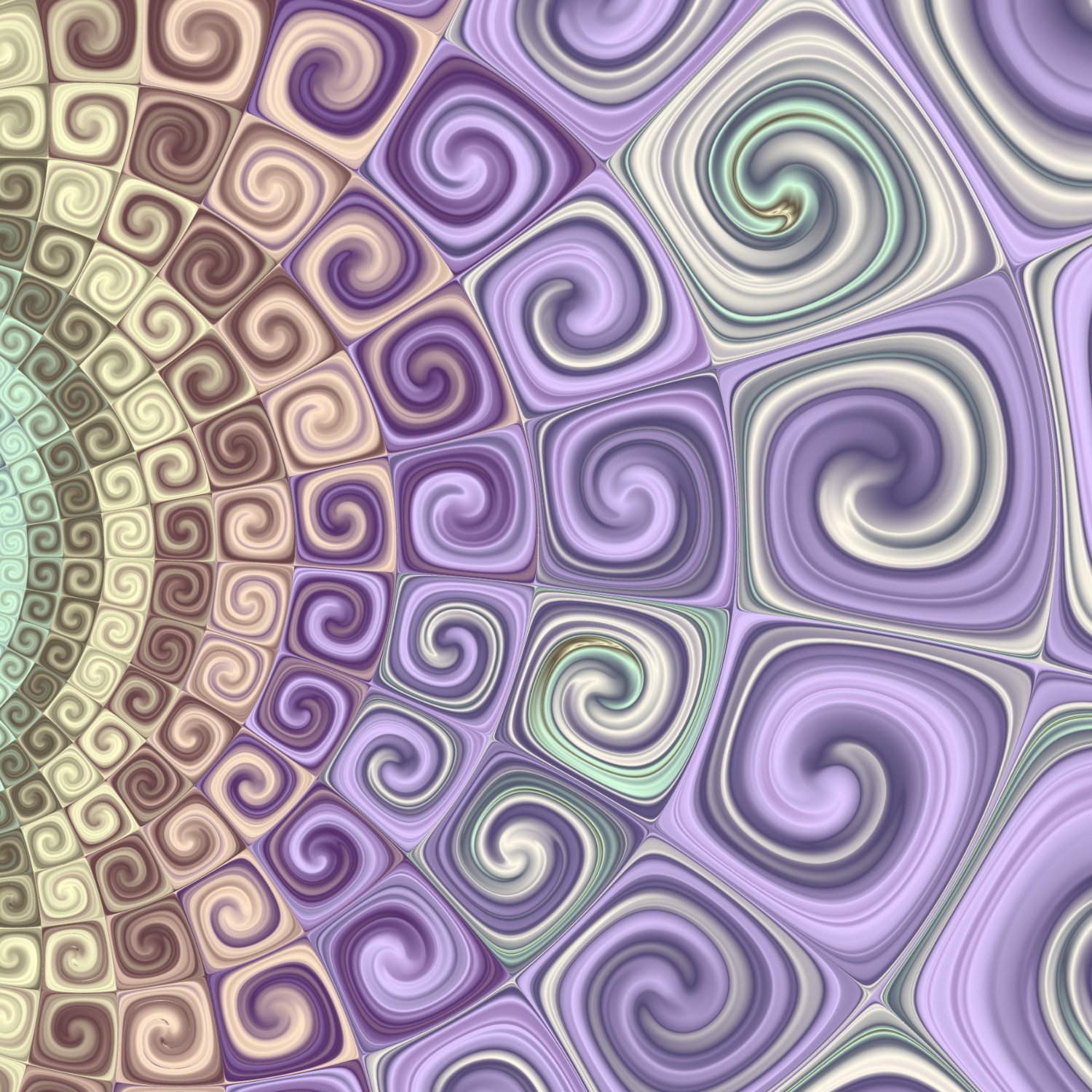 Jigsaw Puzzle | 225 pieces | Pastel Spirals 04 | Jigidi