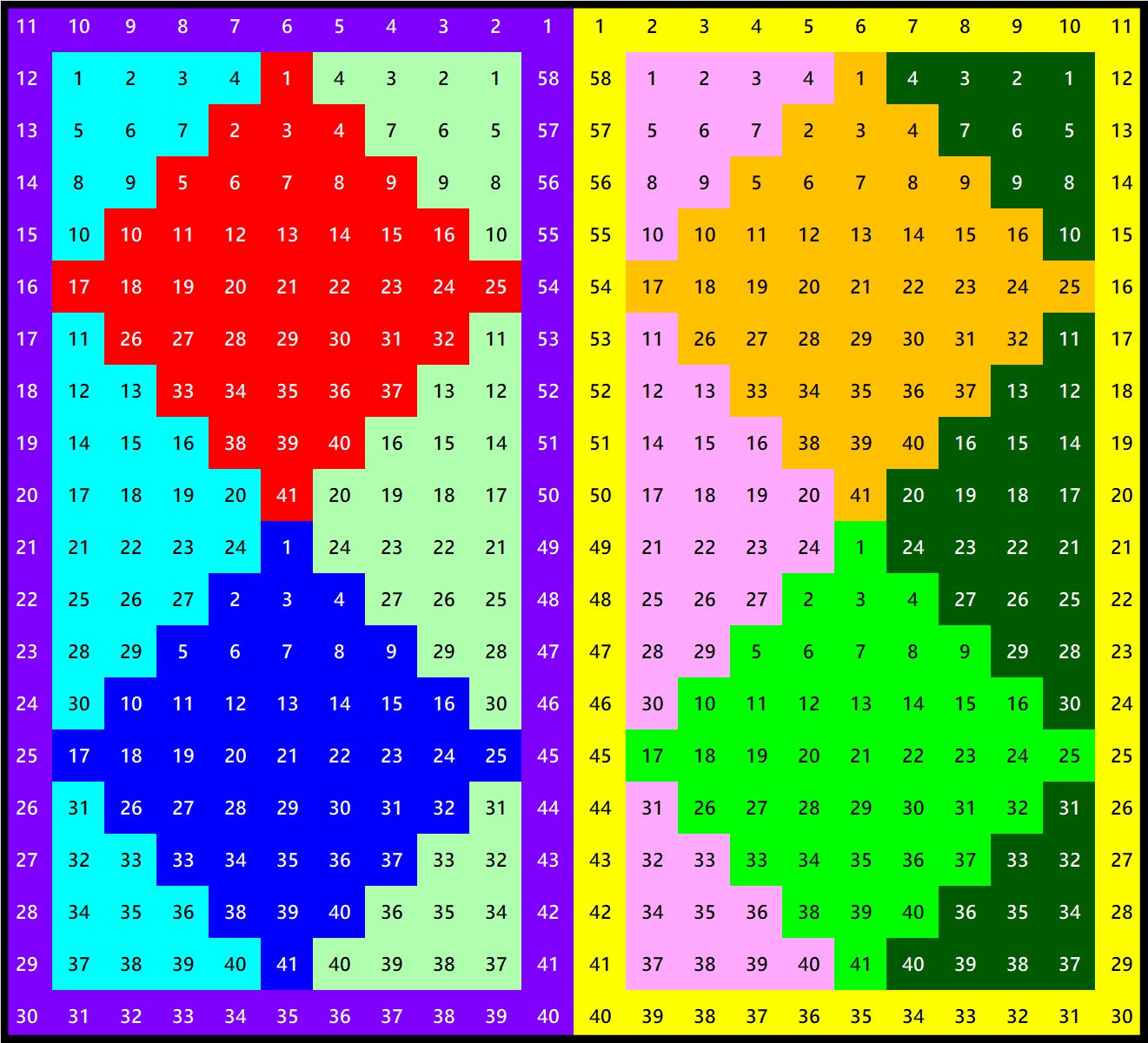 Solve Number 1329 diamonds on the half-shell 440 jigsaw puzzle online ...