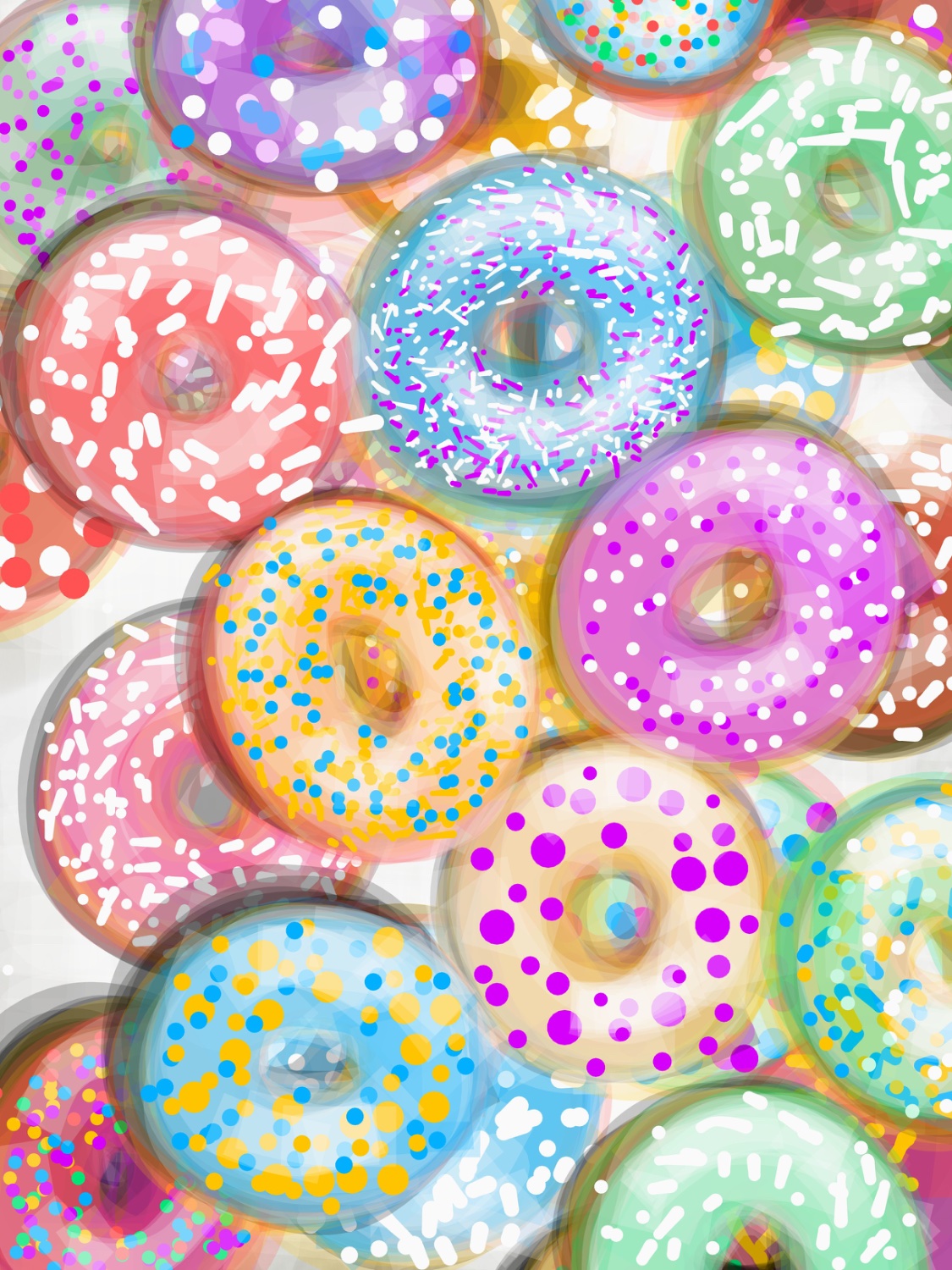 Solve Doughnuts jigsaw puzzle online with 192 pieces
