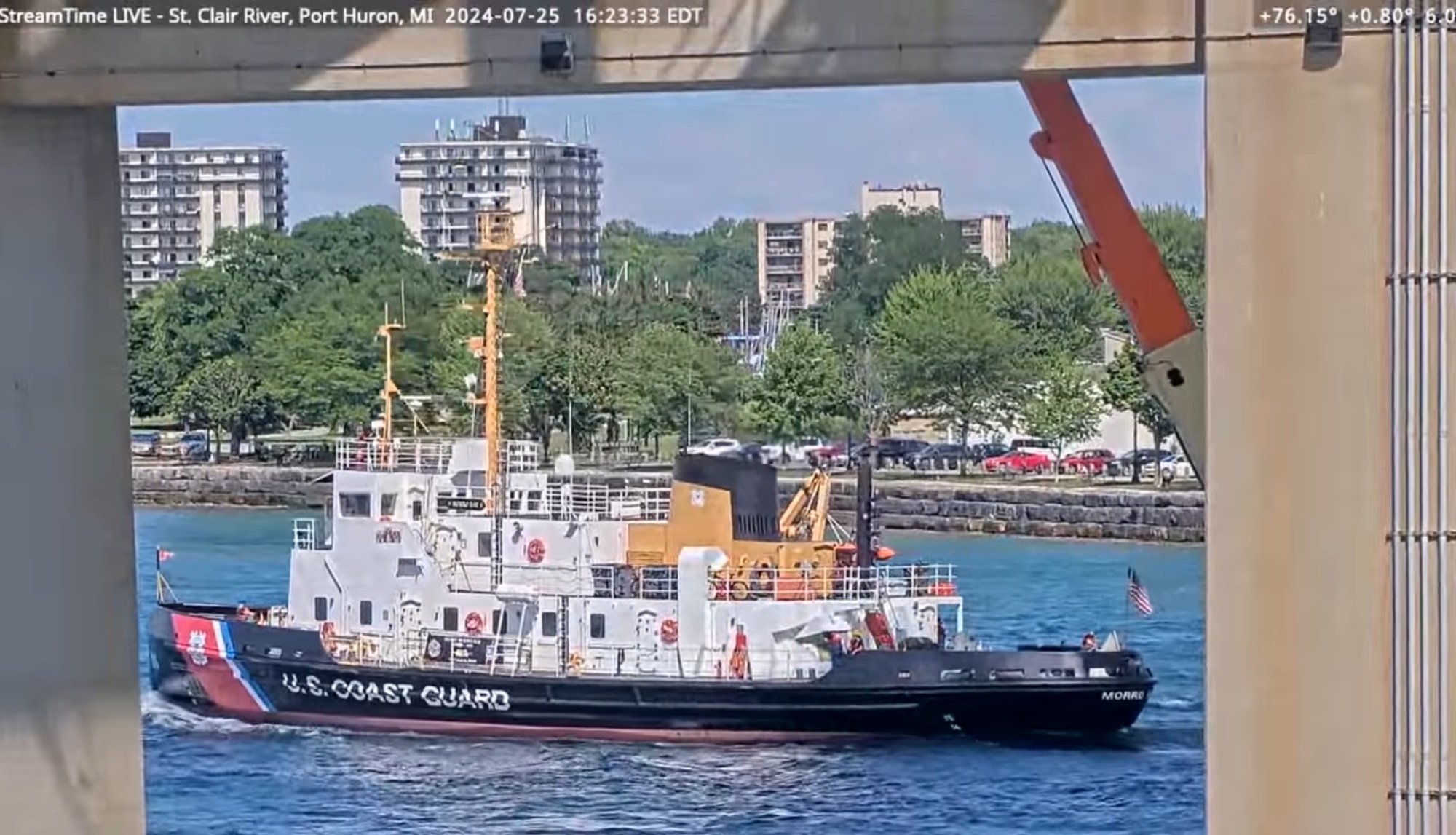 Solve USCGC Morro Bay, Port Huron, July 25, 2024 jigsaw puzzle online ...