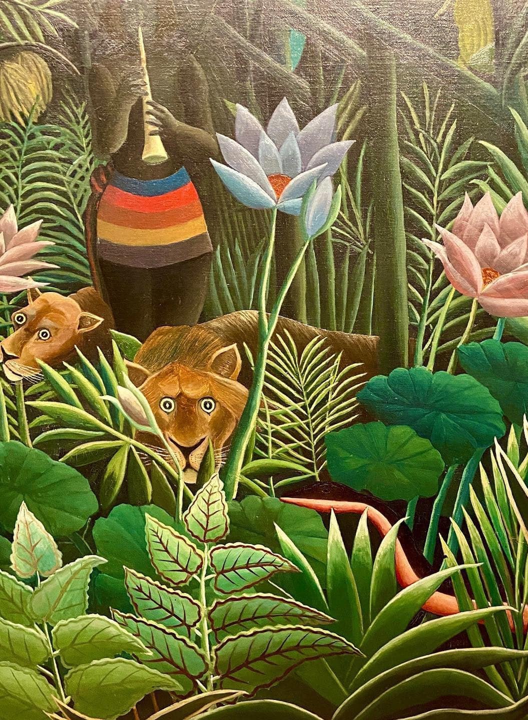 Solve Henri Rousseau - (French, 1844 - 1910) - The Dream, 1910 - DETAIL ...