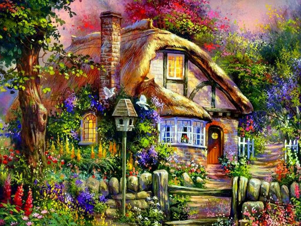 Solve Maison aux mille couleurs jigsaw puzzle online with 80 pieces