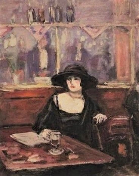 Solve Andre, Albert ~ (French 1869-1954) ~ Woman in a Cafe jigsaw ...