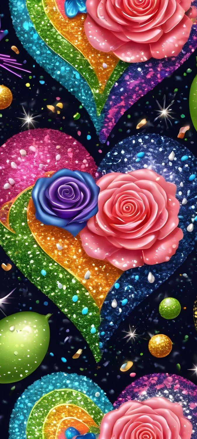 Solve Hearts and Roses jigsaw puzzle online with 78 pieces