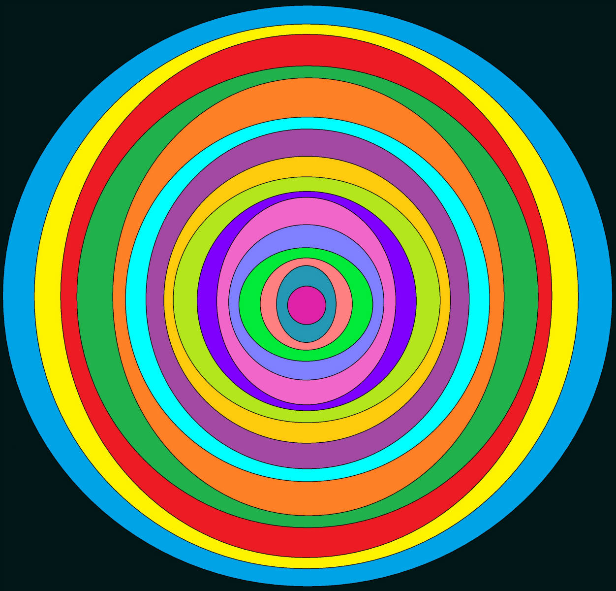 Solve Oval Circle Repeat Oval Circle jigsaw puzzle online with 420 pieces