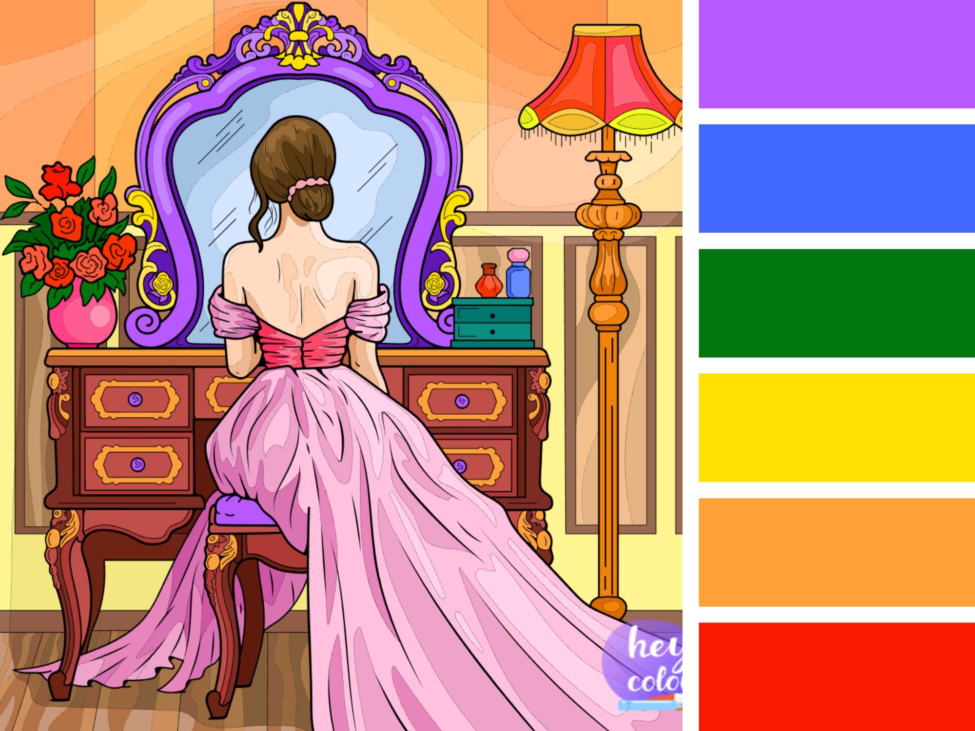 Solve Color Palette 180 jigsaw puzzle online with 252 pieces