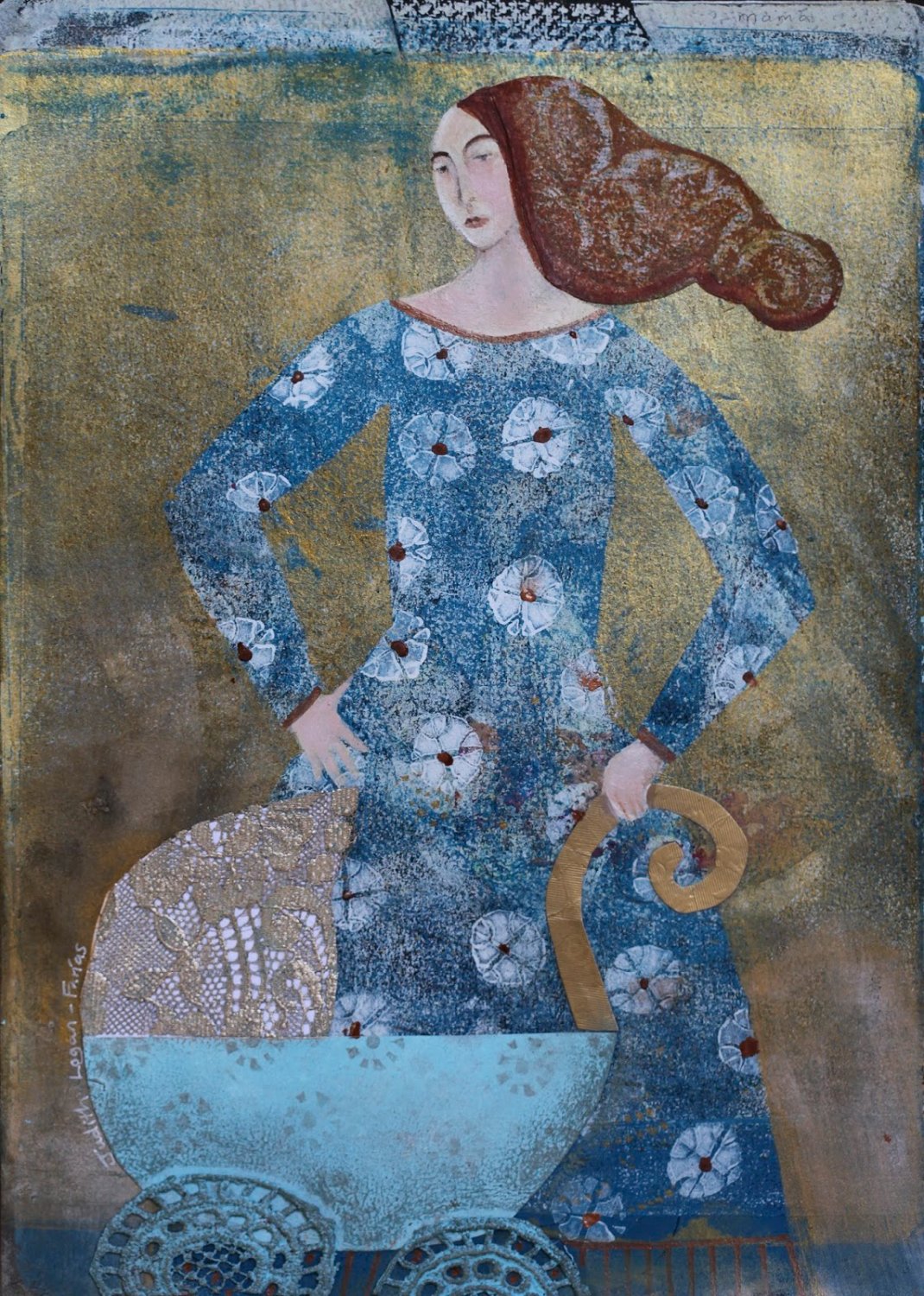 Solve Judith Logan Artwork - 'Mama' jigsaw puzzle online with 204 pieces