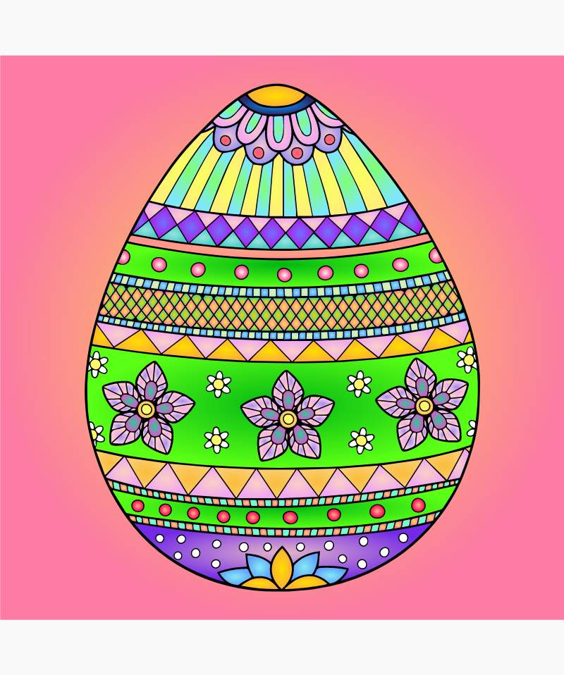 Solve fancy egg for Easter jigsaw puzzle online with 72 pieces