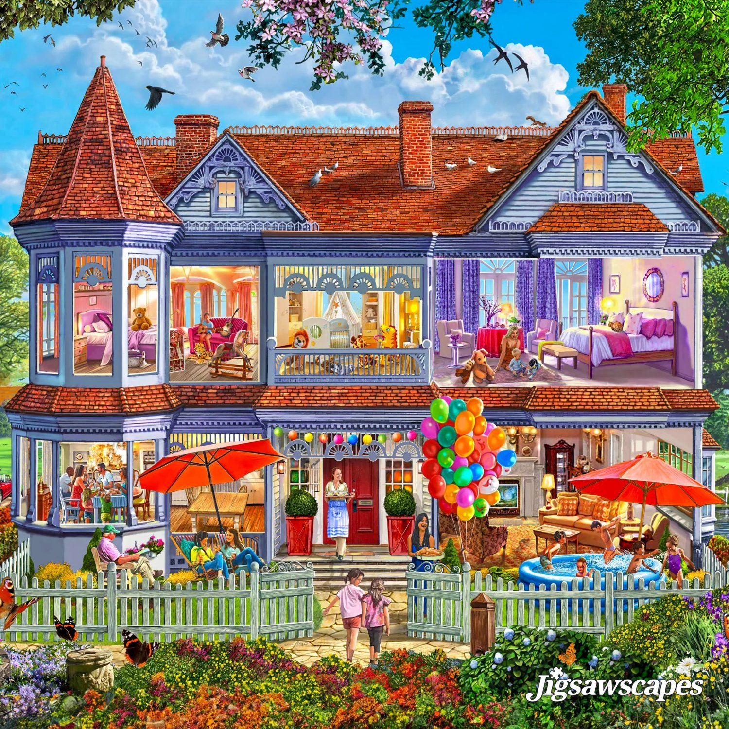 Solve It's a party . . . . . jigsaw puzzle online with 64 pieces