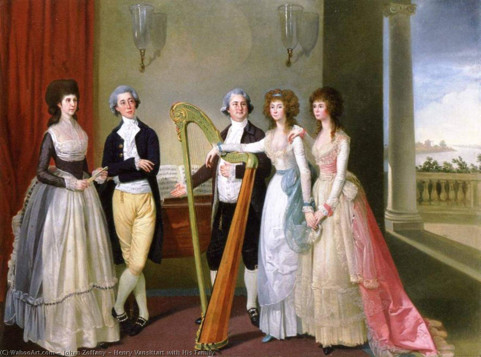 Jigsaw Puzzle | Johan-Zoffany-Henry-Vansittart-with-His-Family | 546 ...