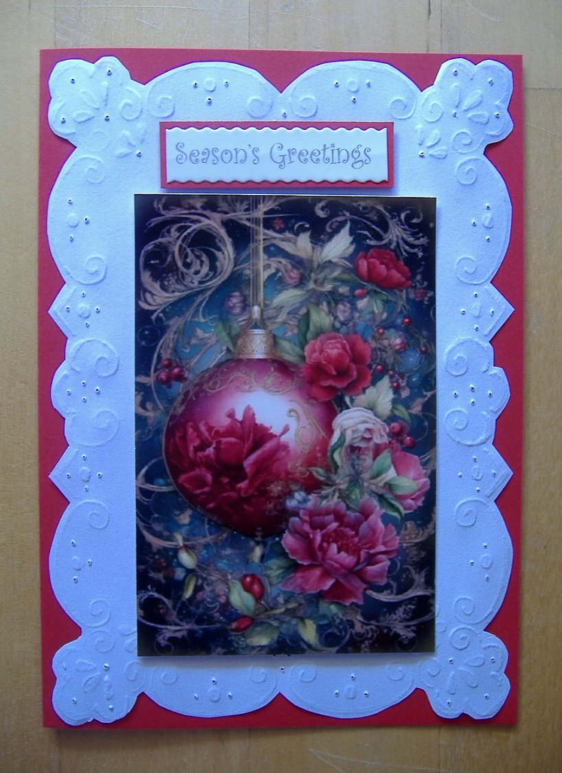 Solve Crafts - Papercraft - Cardmaking - Christmas Victorian Red ...